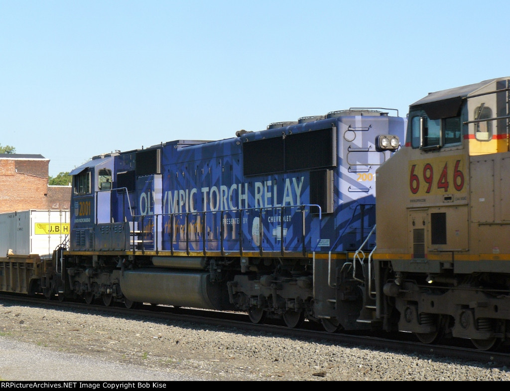 The UP Olympic Unit trailing on NS 212